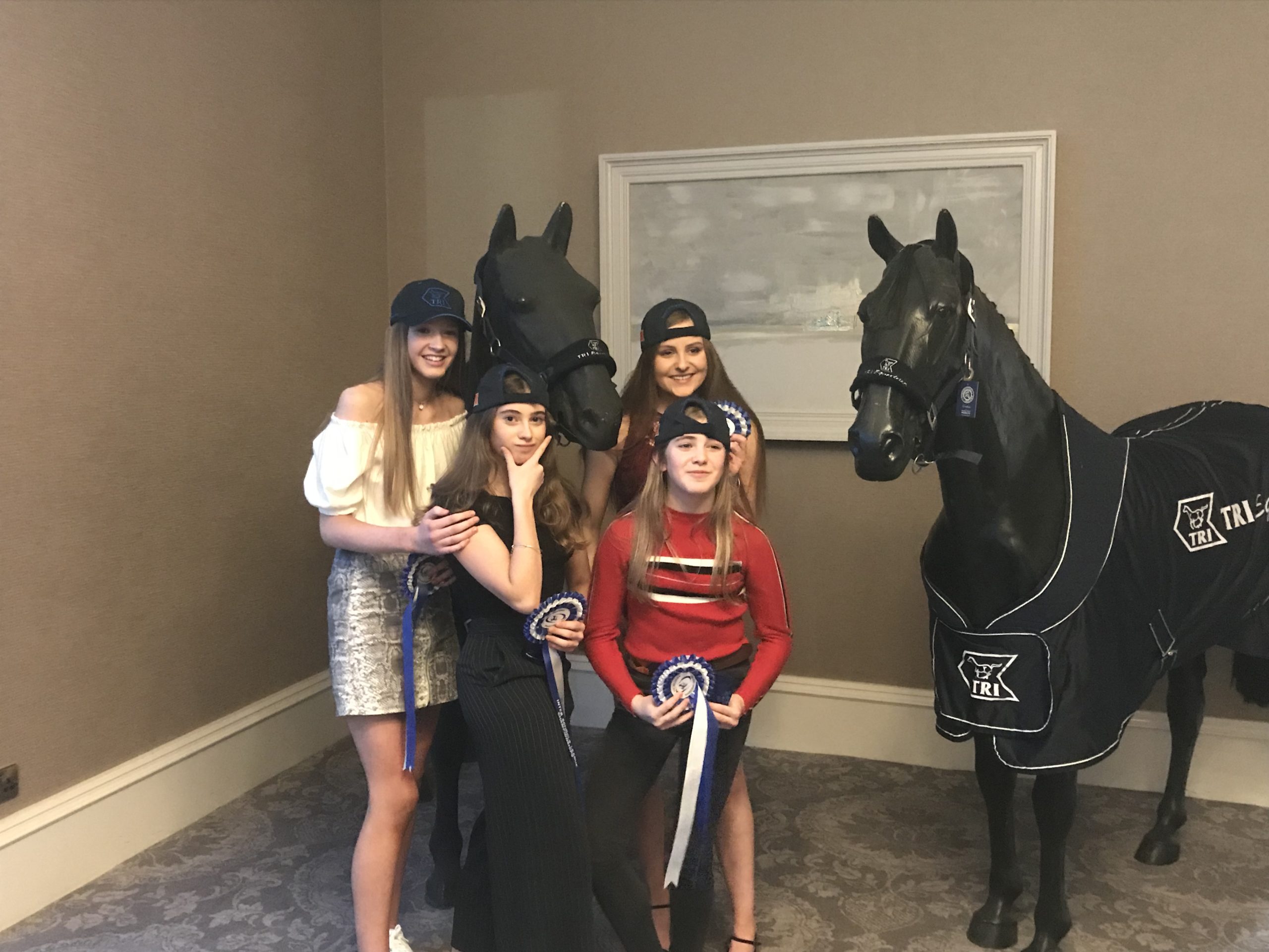 Equestrian team riding high